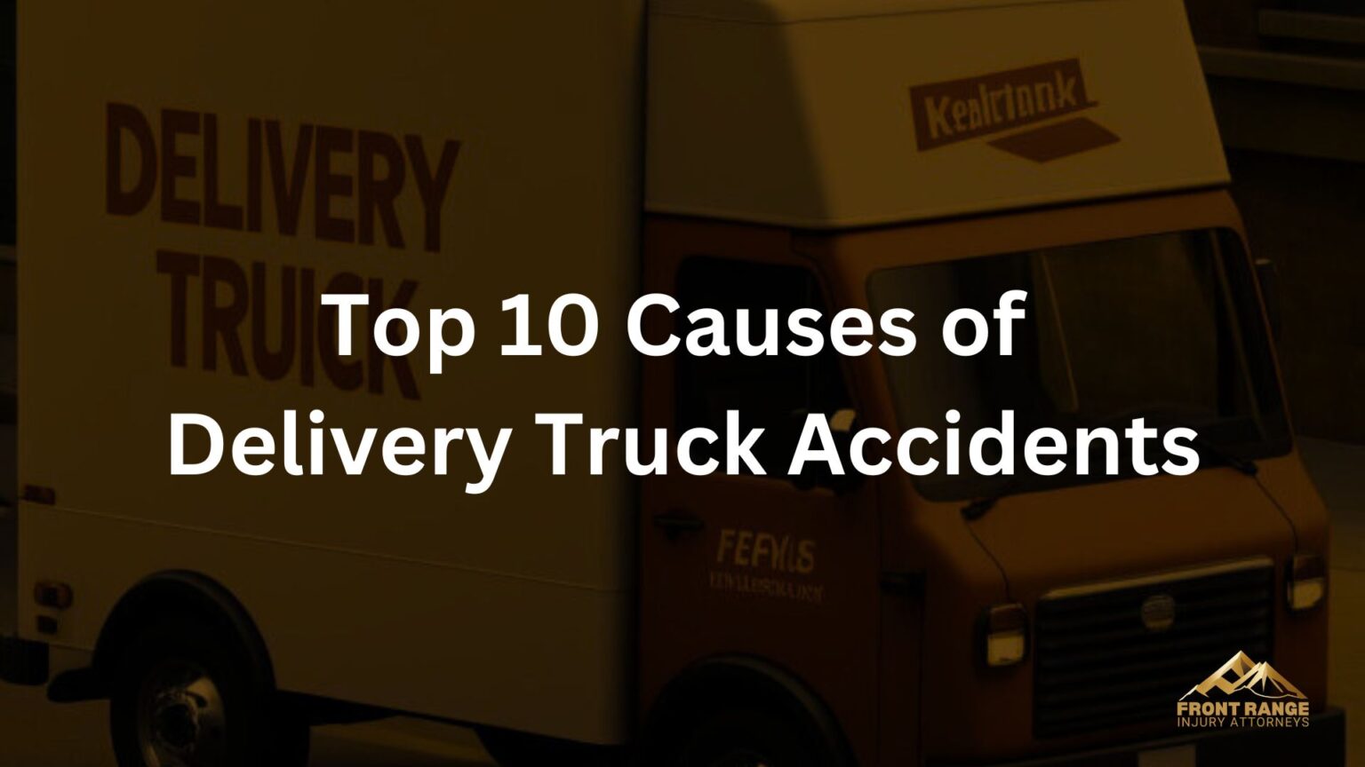 Top 10 Causes of Delivery Truck Accidents - Front Range Injury ...